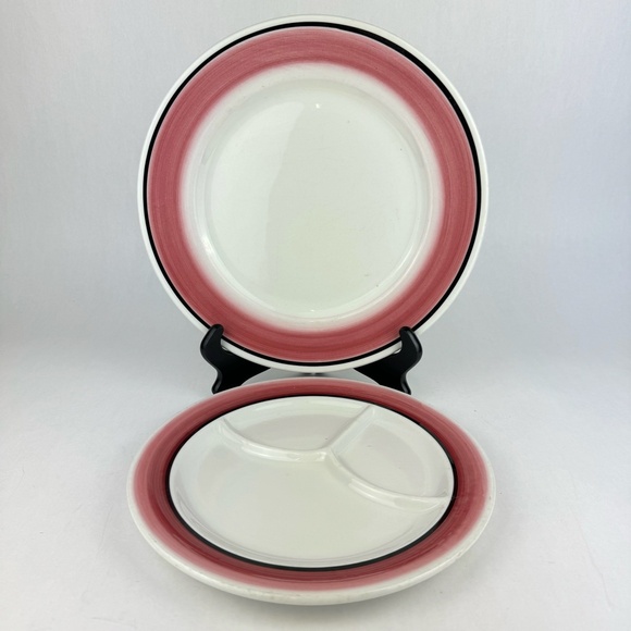 Mayer China | Dining | Vintage Mayer China Hand Painted Pink Airbrush ...